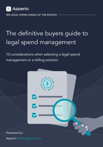 The definitive buyers guide to legal spend management | Apperio